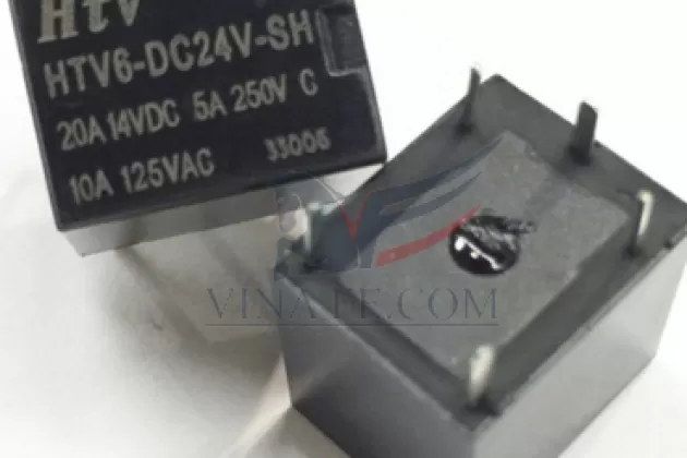 Relay 24V20A HTV6-DC24V-SH 5 Chân